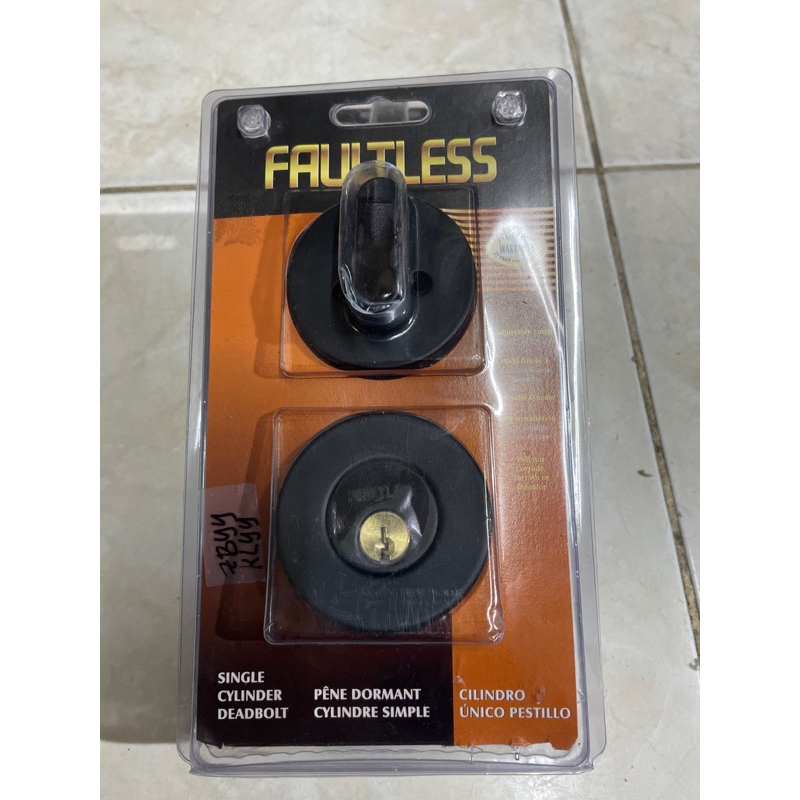 Faultless Dead Bolt Square Matte Black (DLD2A131) | Shopee Philippines