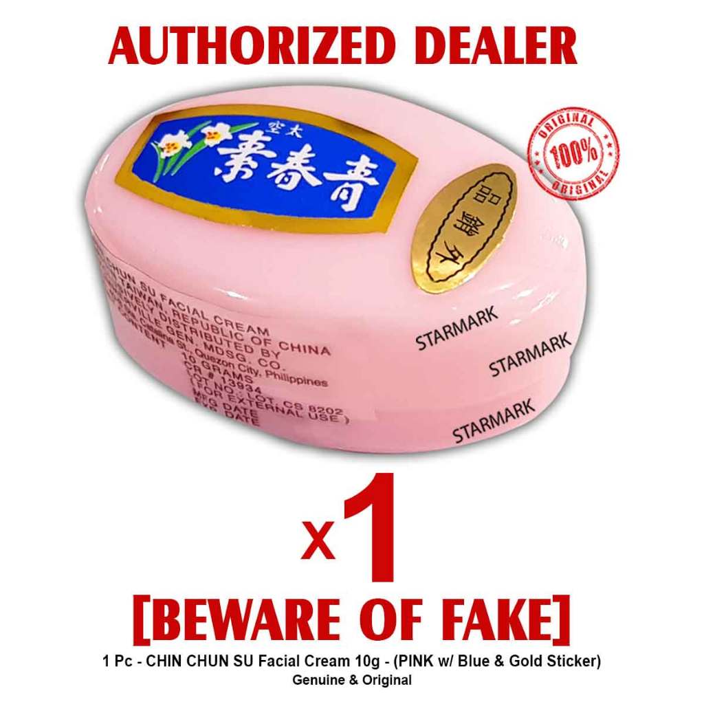 Chin Chun Su Cream Facial Creams 10g each - Pink with Blue and Gold ...