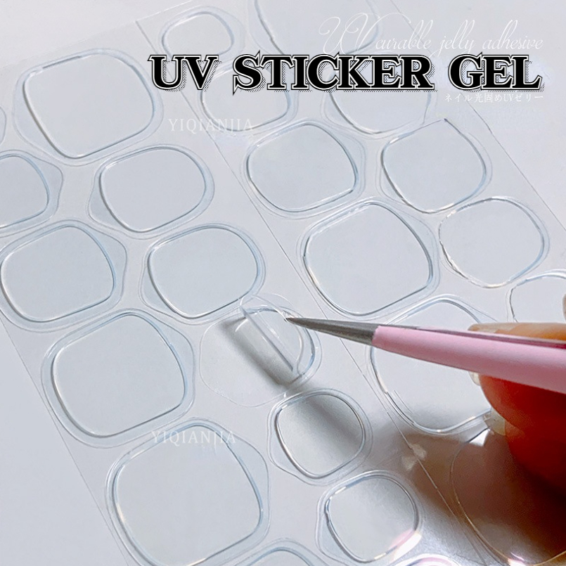 24Pcs/Set UV Light Curing Jelly Adhesive UV Sticker Gel For Sticking ...