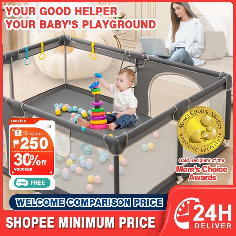 Playpen For Baby Queen Size Folding Baby Playpen With Balls And Indoor ...