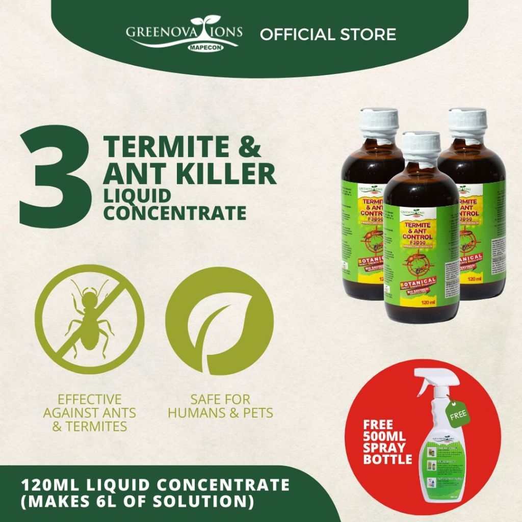 MAPECON GREENOVATIONS Termite & Ant Killer Liquid Concentrate BUNDLE OF ...