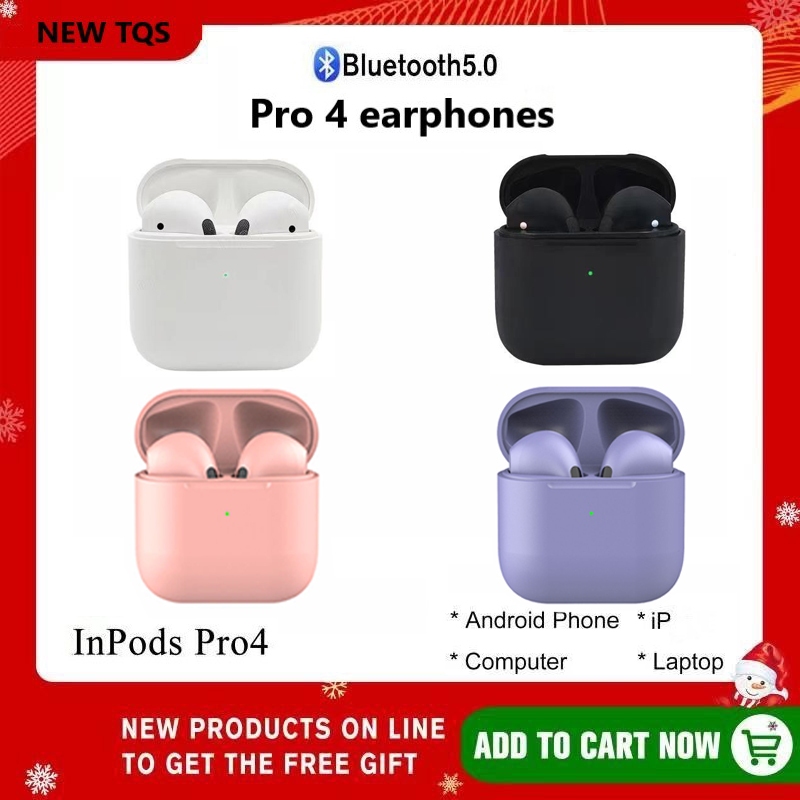 Pro4 TWS Wireless Earphones Pro 4 Bluetooth Headphone Earbuds for ...