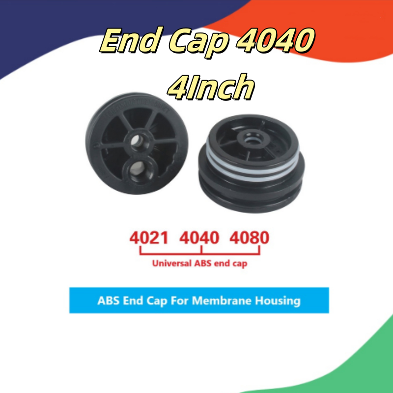 4040 End Cap with 2 O-Rings For 4" Membrane Housing Ro Fresh Water ...