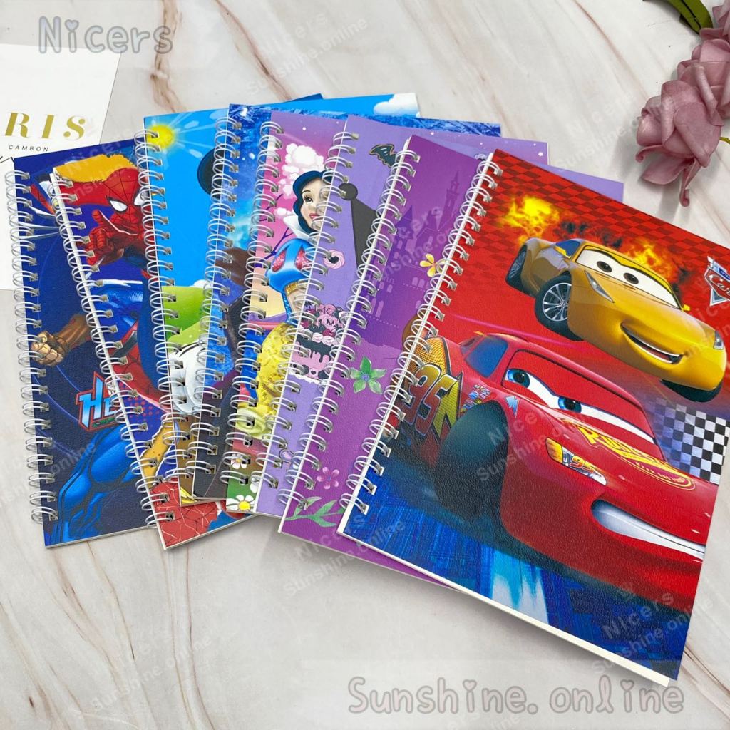 Cartoon Character Design Coil Animation Notebook Stationery A5 Spiral ...