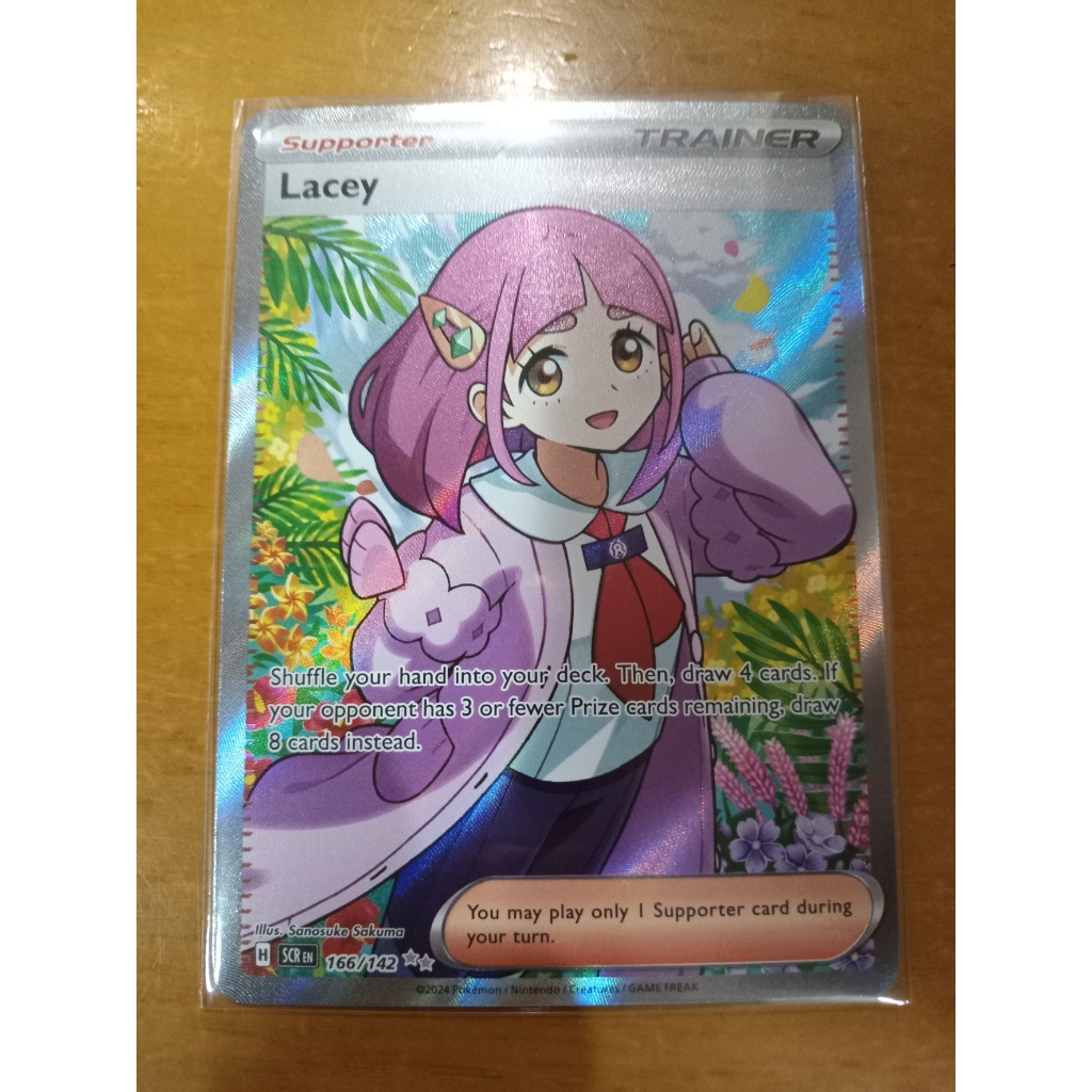 Lacey - 166/142 - Full Art Secret Rare SCR Stellar Crown Pokemon TCG Standard ENG | Shopee ...