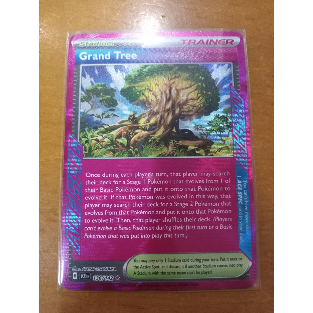 Grand Tree - 136/142 - Ace Spec Rare SCR Stellar Crown Pokemon TCG ...