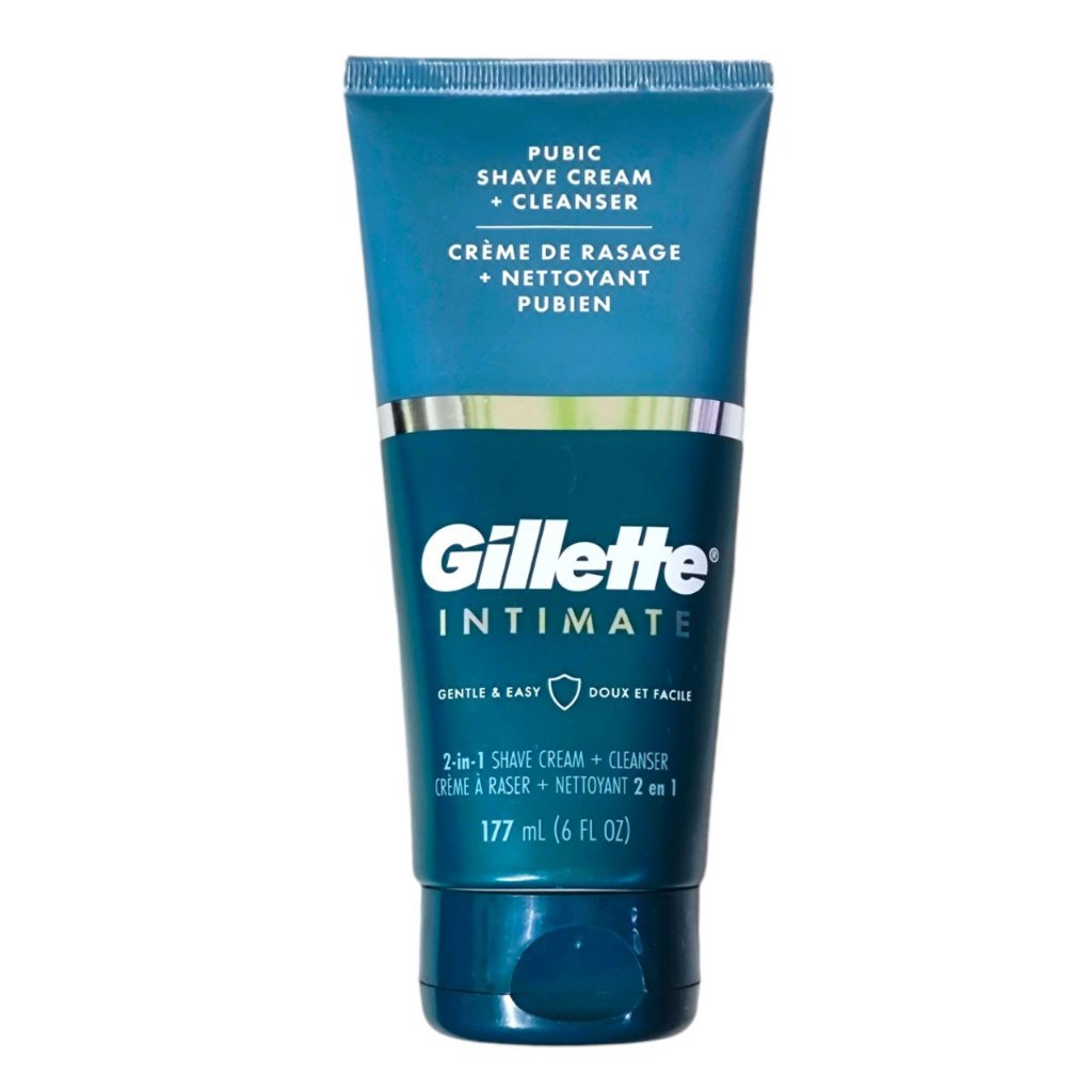 Gillette Intimate 2 in 1 Pubic Shave Cream + Cleanser, Gentle Formula ...