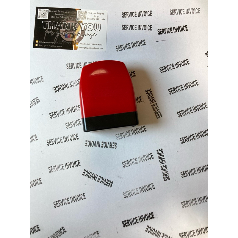Customized Stamp Service Invoice with free ink | Shopee Philippines