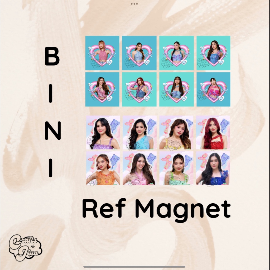 Bini Square Ref Magnet | Shopee Philippines