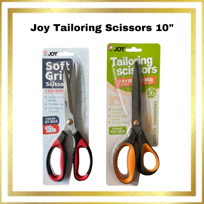 Joy Tailoring Scissors Soft Grip 10 inches (Kt-8810, TST-5810) | Shopee ...