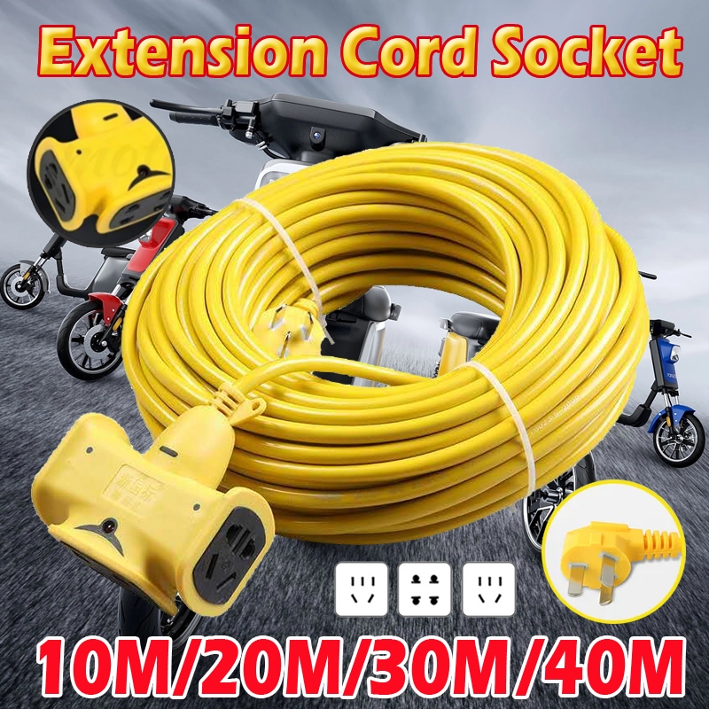 Extension cord electric vehicle charging socket long plug row 2M/5M/10M ...