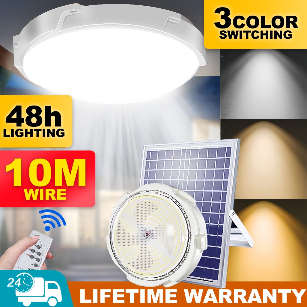 Solar Ceiling Light 3 Color Solar Light Indoor Light Solar Light ...