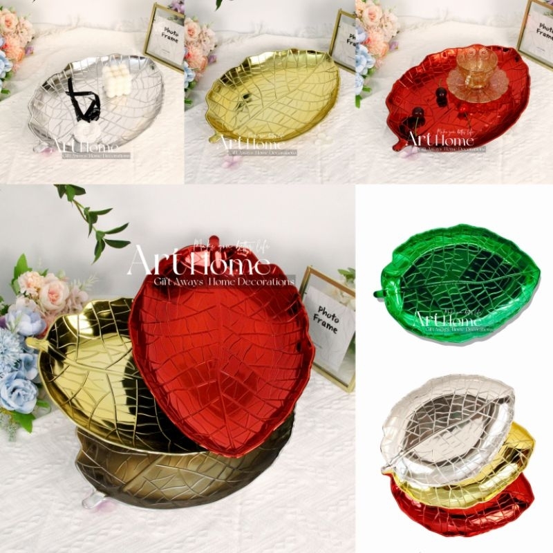DIY Silicone Mold Crystal Epoxy Mold Leaf Storage Tray Fruit Dish Plate ...