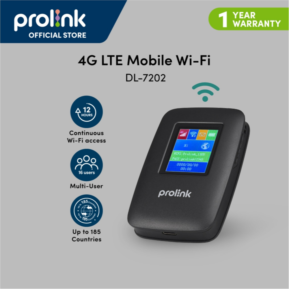 Prolink DL-7202 4G LTE Advanced Mobile Wi-Fi | Openline Pocket WiFi ...