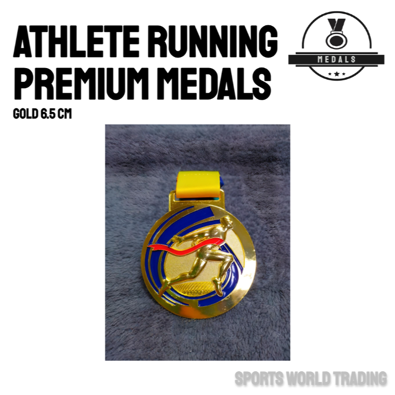 Athlete Running Gold Medals 6.5 cm ( JP-038 )( Customize Available ...