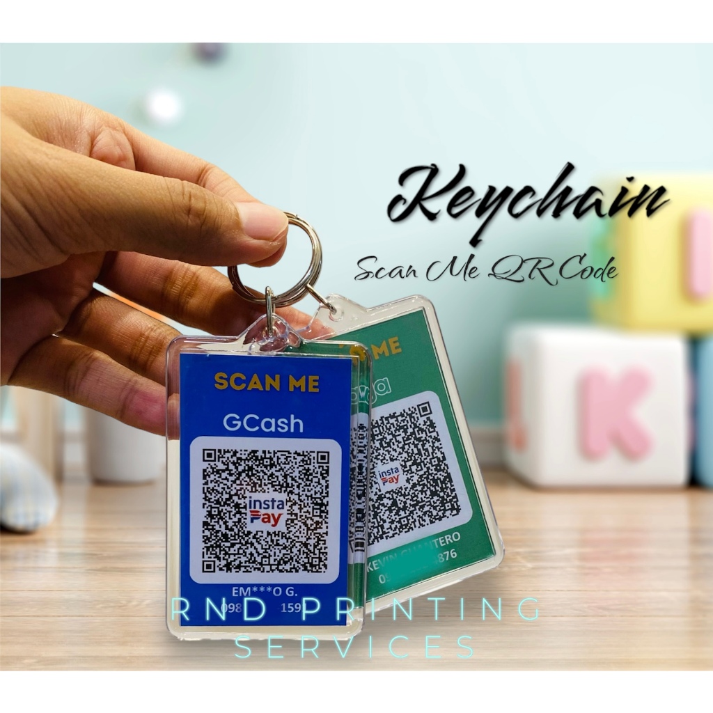 GCASH QR / SPOTIFY / PHOTOS - Personalized Keychain | Shopee Philippines