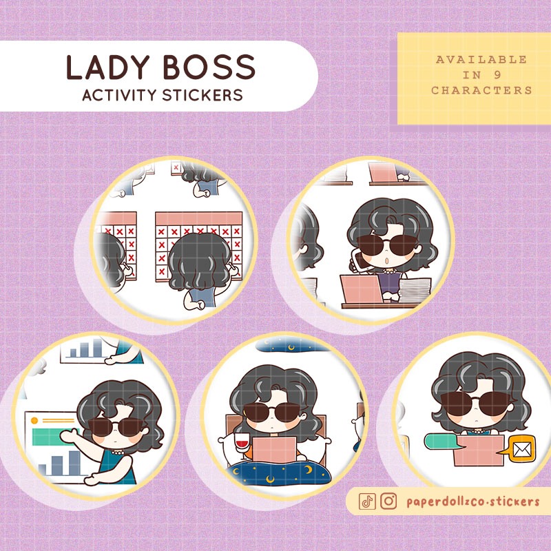 Lady Boss Paperdollzco Activity Stickers 1 | F091 F092 F093 F094 F095 ...