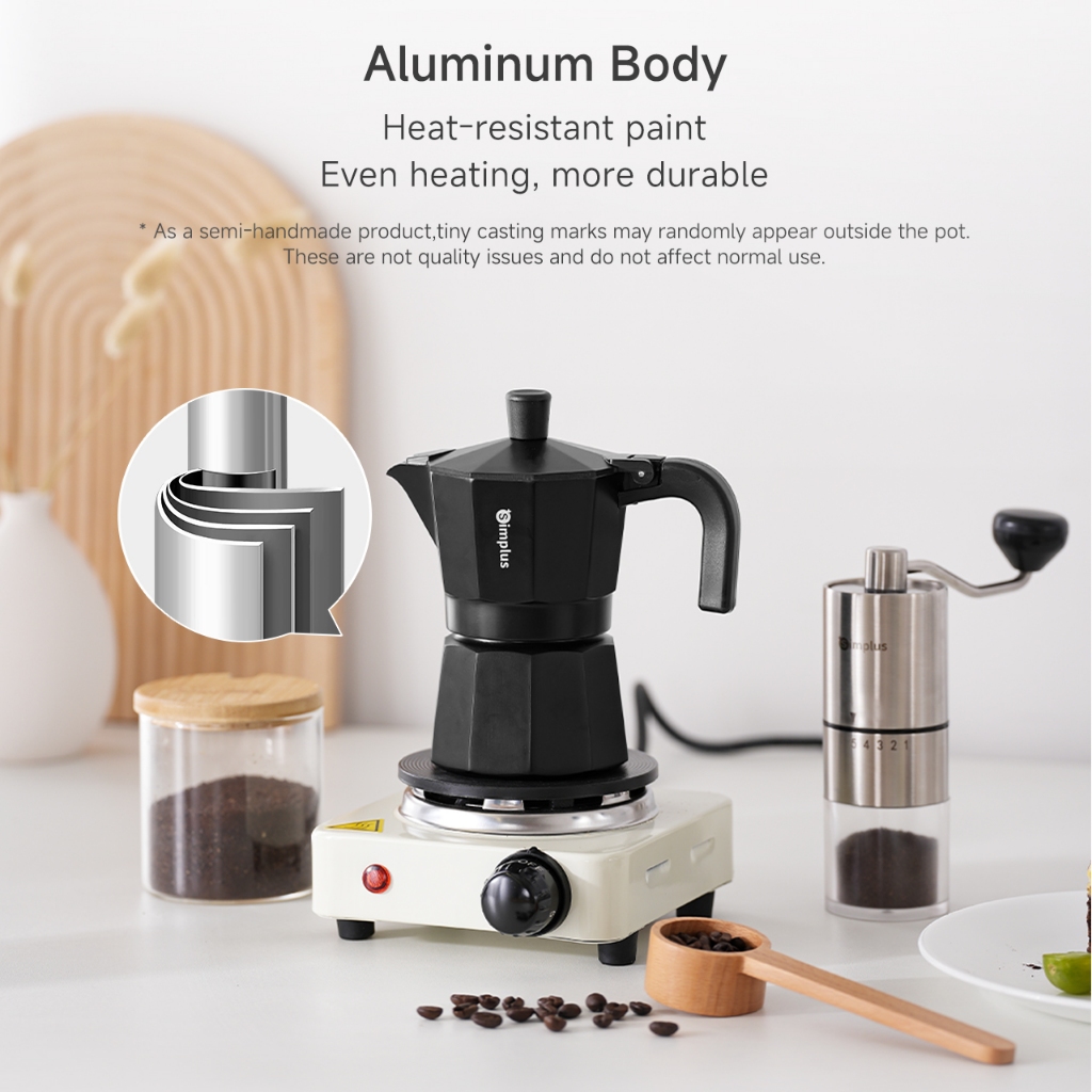 INSSA X Simplus Moka Pot Dual-Valve Pressurized Extraction Rich Oil ...