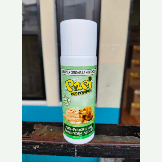 Papi Anti-Parasitic and Deodorizing Pet Powder 100g | Shopee Philippines