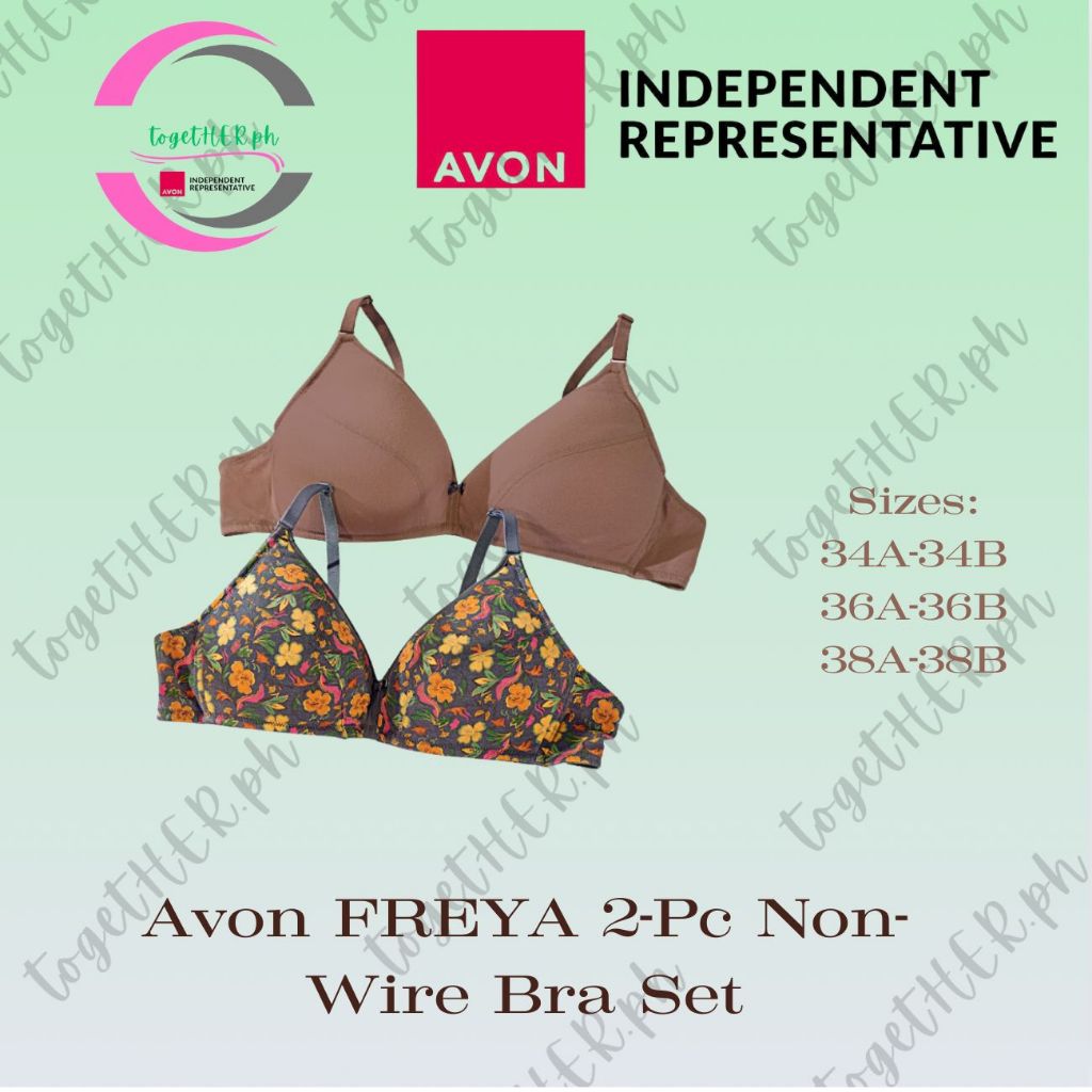 AVON Freya Thea Demi Portia 2-pc Non-wire Bra classic Sets | Shopee ...