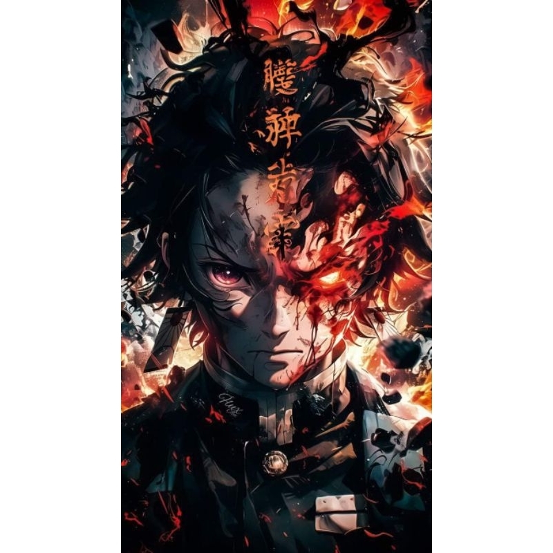 tanjiro demon slayer sticker hd a4 size | Shopee Philippines