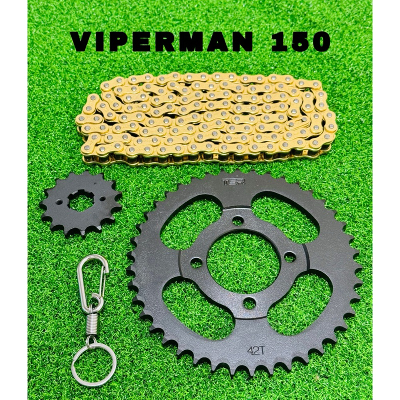 VIPERMAN 150 SPROCKET SET HEAVY DUTY with freebies | Shopee Philippines