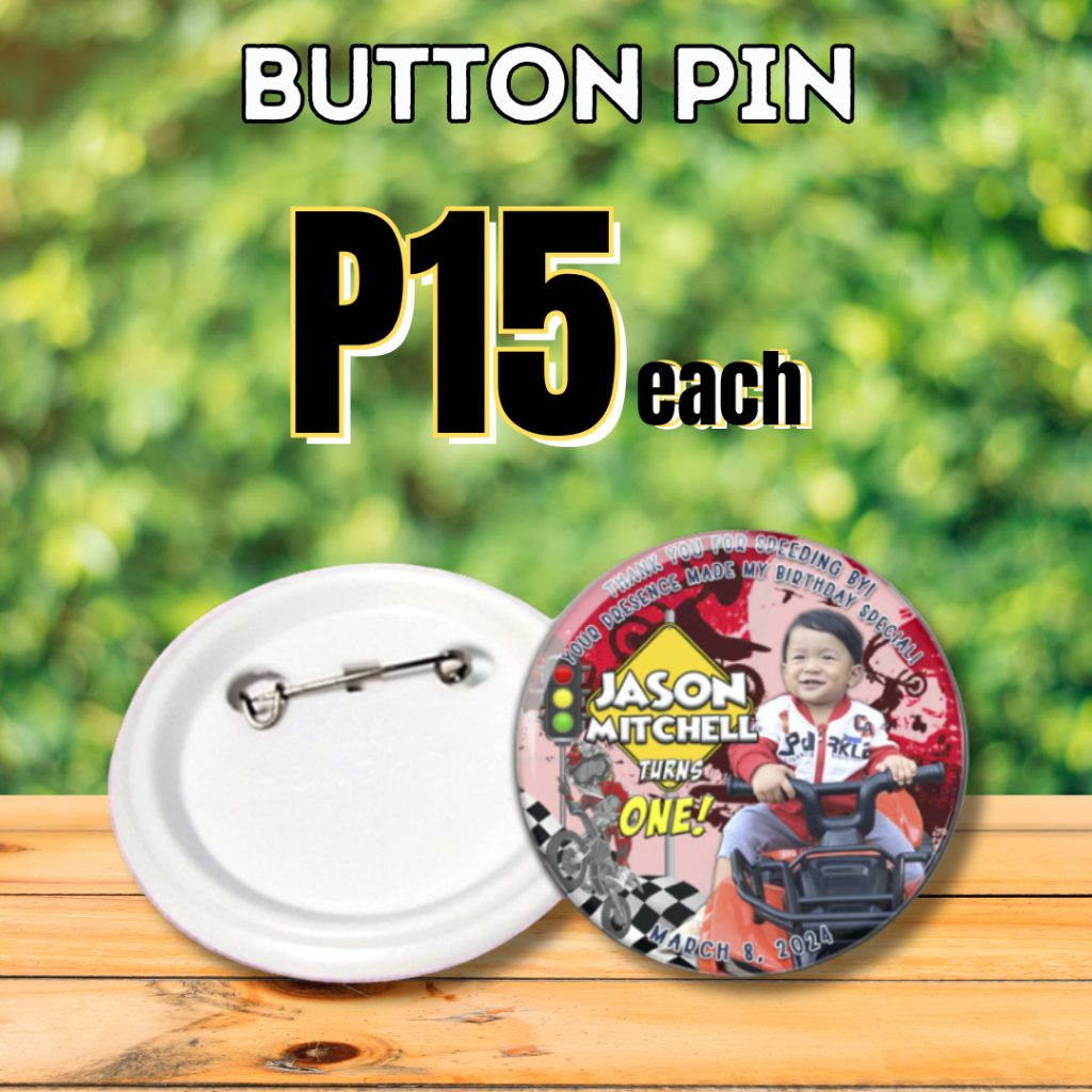 Personalized Button Pins Badge for events | Badge names | souvenirs ...