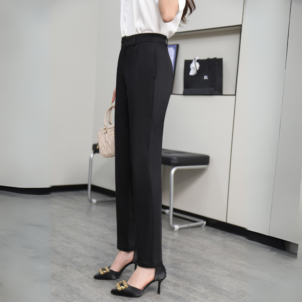 High Waist Slacks Pants for Women Formal Office Pants #7002 | Shopee ...