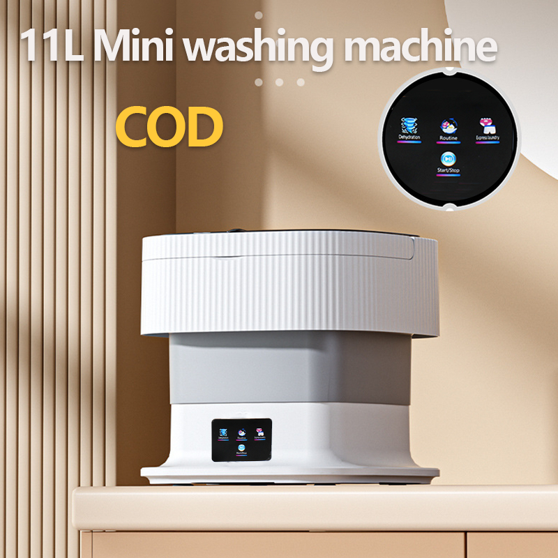 11L Portable Washing Machine Foldable Mini Washing Machine Drying Women ...