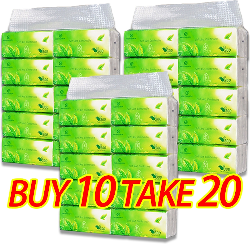 【Buy10Take20】Organic green tea Facial Tissue Paper For Face 4 ply ...