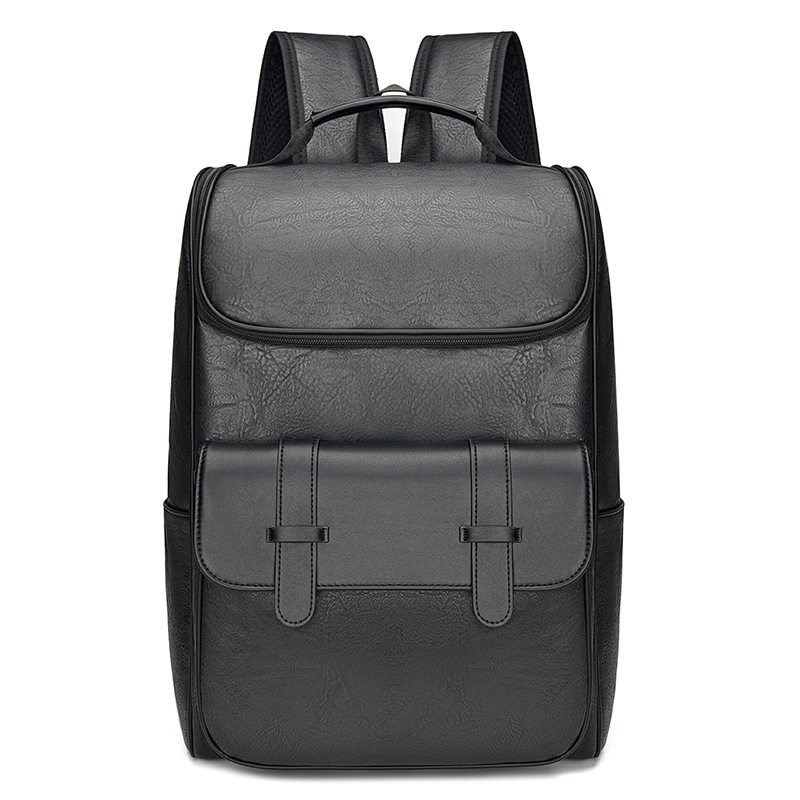 （COD）LABER LEE Men's Stylish PU Leather Backpack - 15.6inch, Large ...