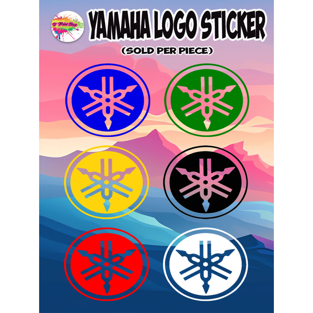 YAMAHA LOGO Die-Cut Vinyl Sticker/Decal/car/motor/laptop/mugs/thumblers ...