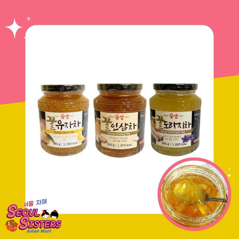 Kkoh Shaem Honey Tea 580g (Citron / Ginseng / Bellflower) | Shopee ...