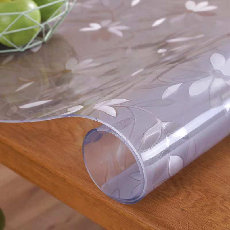 Table Mat Protector PVC Soft Crystal Glass Waterproof Cover Customized ...