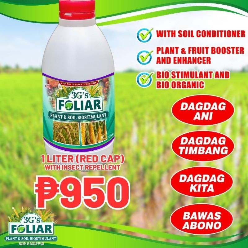 3G's Foliar pula ang takip with cup and flyers (1 liter) FPA Licensed ...