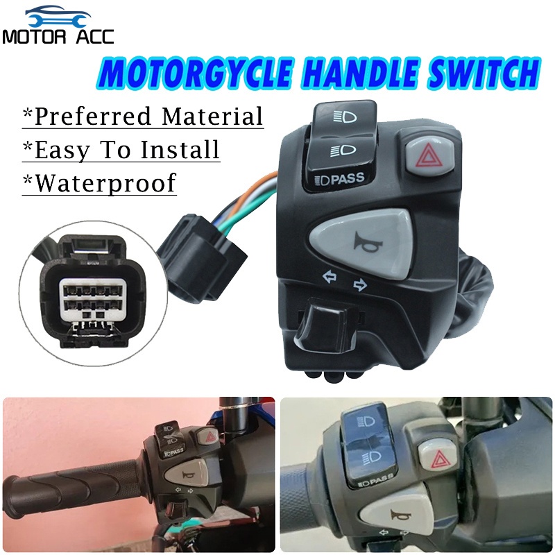 Honda Click 125i/150i Handle Switch With Passing Light Left Side For ...