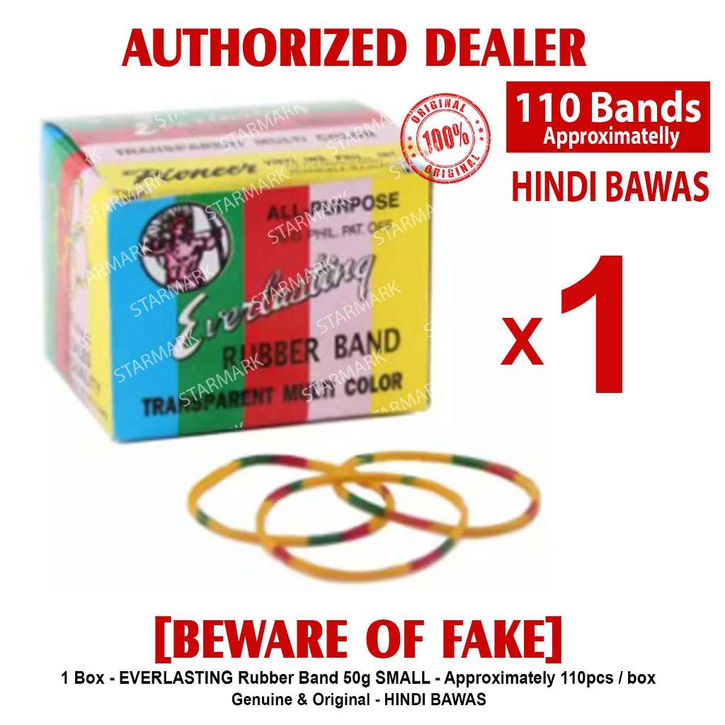 Everlasting Rubber Band Bands 50g SMALL (Approximately 110 bands per ...