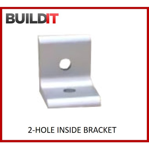 BuildIt Aluminum Profile Accessories 2 Hole Inside Bracket | Shopee ...