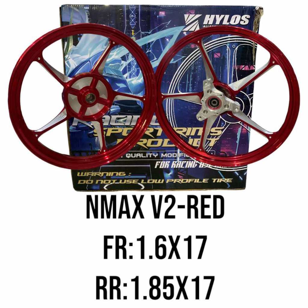 HYLOS MAGS CNC H53E NMAX V2 RED | Shopee Philippines