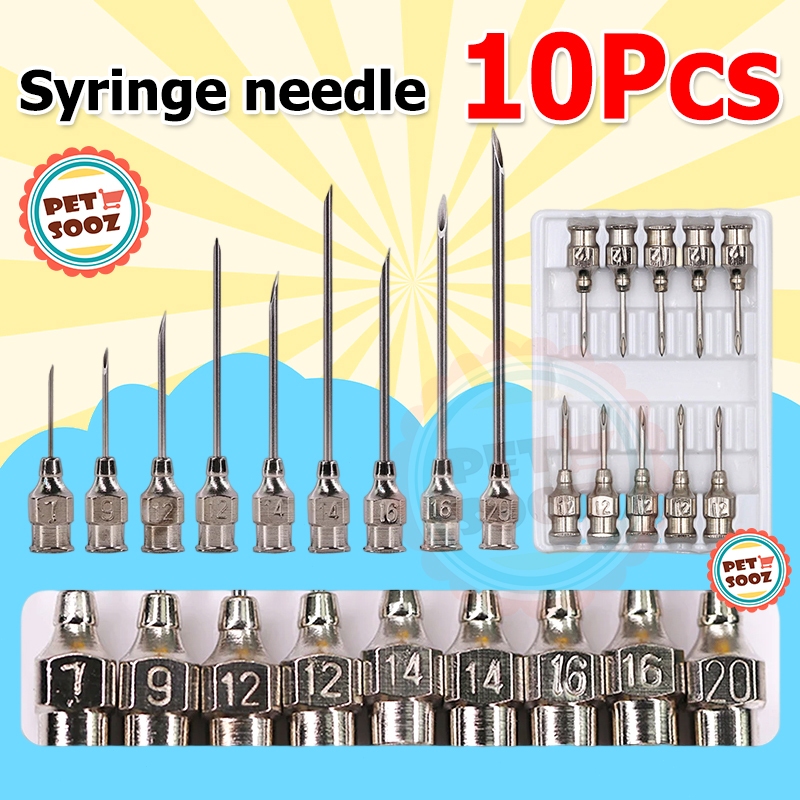 1 Dozen Assorted Stainless steel needle Veterinary Syringe needles for ...