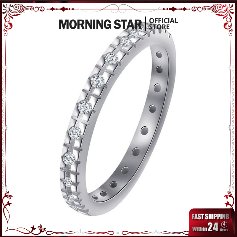 MORNING STAR SILVER 92.5 Italy Silver LD073 Ladies Loop Ring Minimalism ...