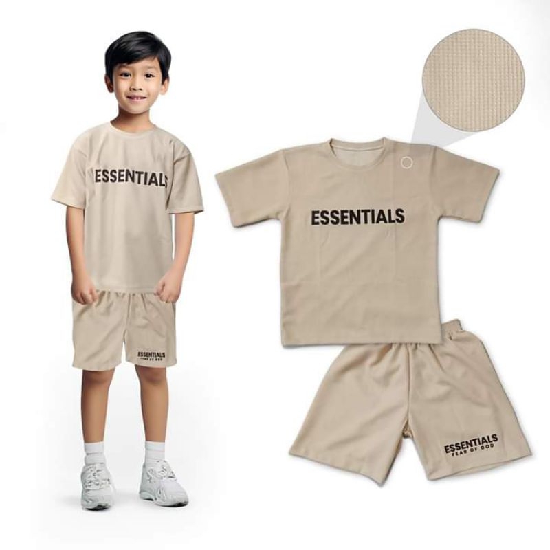 ESSENTIALS TERNO TSHIRT SHORT KIDS BOY/ 1-3, 4-6 ,7-10 / SUBLI - VINYL ...