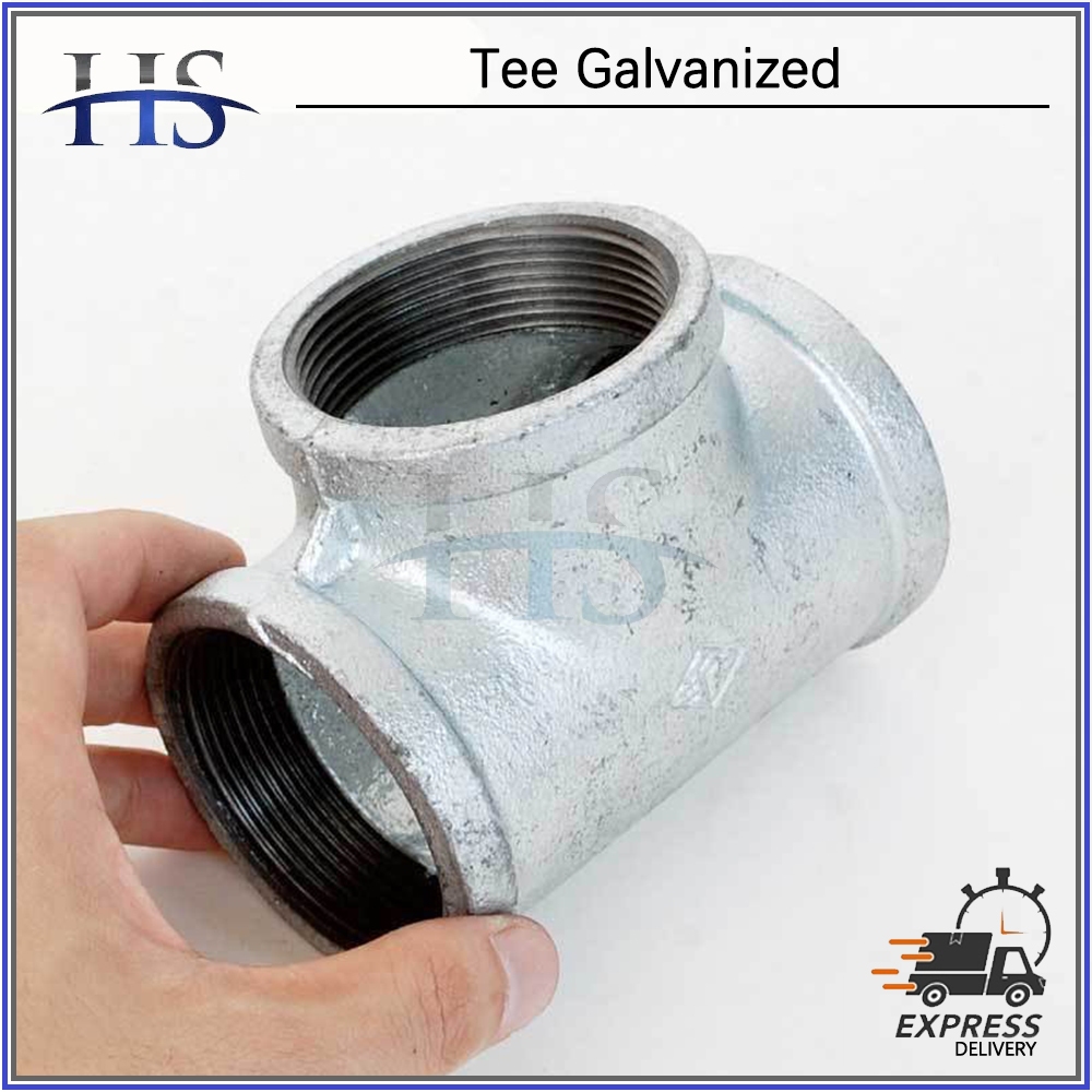 GI Pipe Fittings Galvanized TEE 1/2”, 3/4 , 1” | Shopee Philippines