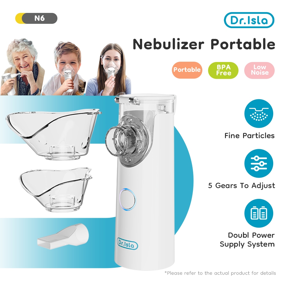 Dr.isla Handheld Nebulizer Machine Portable For Kids Adult Cough ...