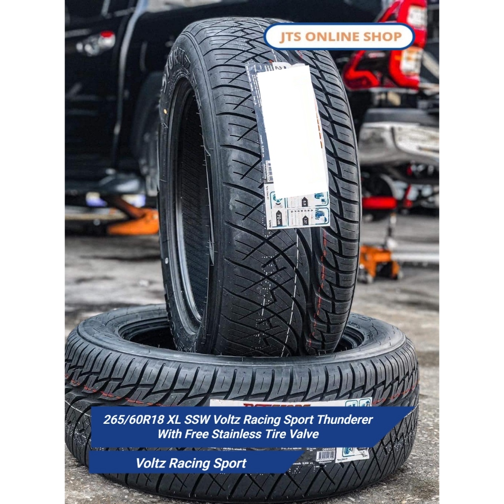 265/60R18 XL SSW Voltz Racing Sport Thunderer With Free Stainless Tire Valve | Shopee Philippines