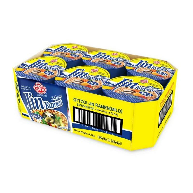 OTTOGI JIN RAMEN MILD AND SPICY 65G 1 BOX (6PCS) | Shopee Philippines