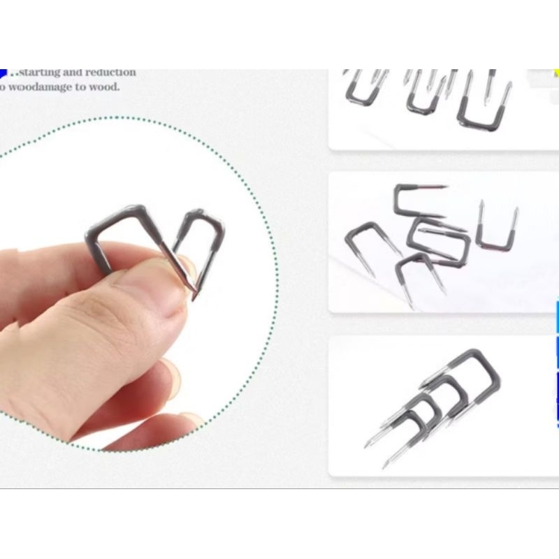 KAWAGUCHI Insulated Staple Wire 1/2 3/4 1 Per Box (100pcs) | Shopee ...