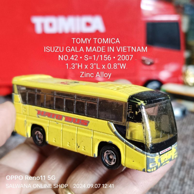 TOMY TOMICA ISUZU GALA BUS COLLECTIBLE MINI TOY CAR (USED) • Japan ...