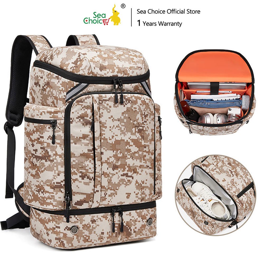 SeaChoice High Quality Large Camouflage Travel Backpack Bag Laptop ...