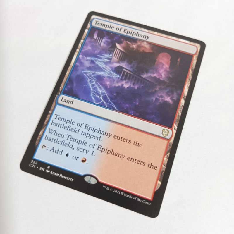 MTG Card TEMPLE OF EPIPHANY Magic the Gathering Trading Card Game Land ...